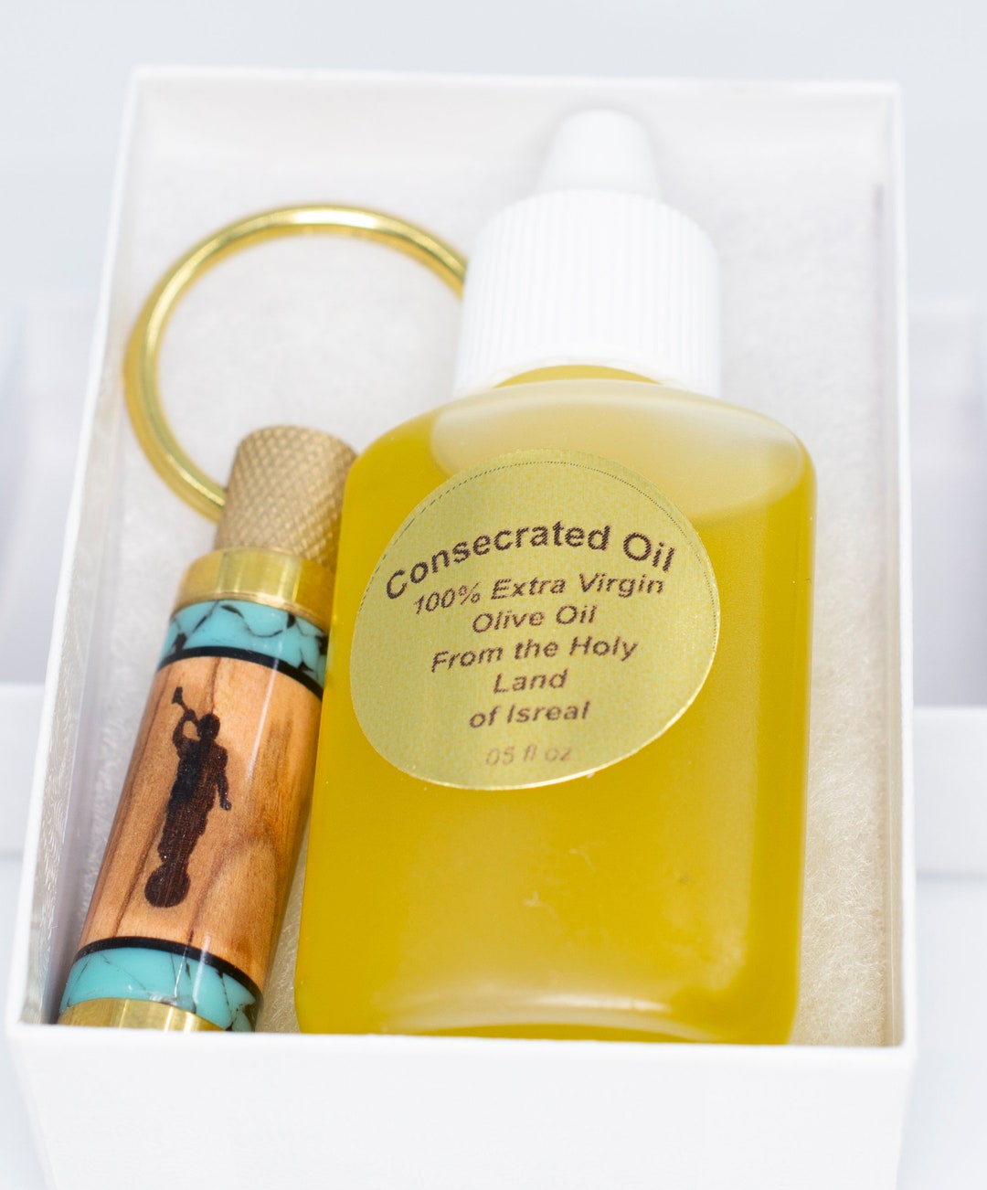 LDS Consecrated Oil Vial With Moroni Engraved on Olive Wood From ...