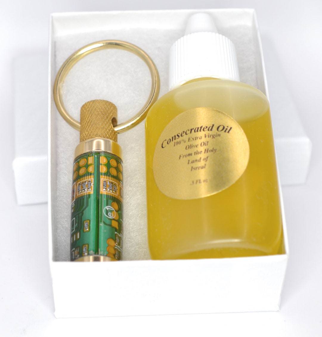 LDS Consecrated Oil Vial With a Computer Chip Encased in Resin. - Etsy