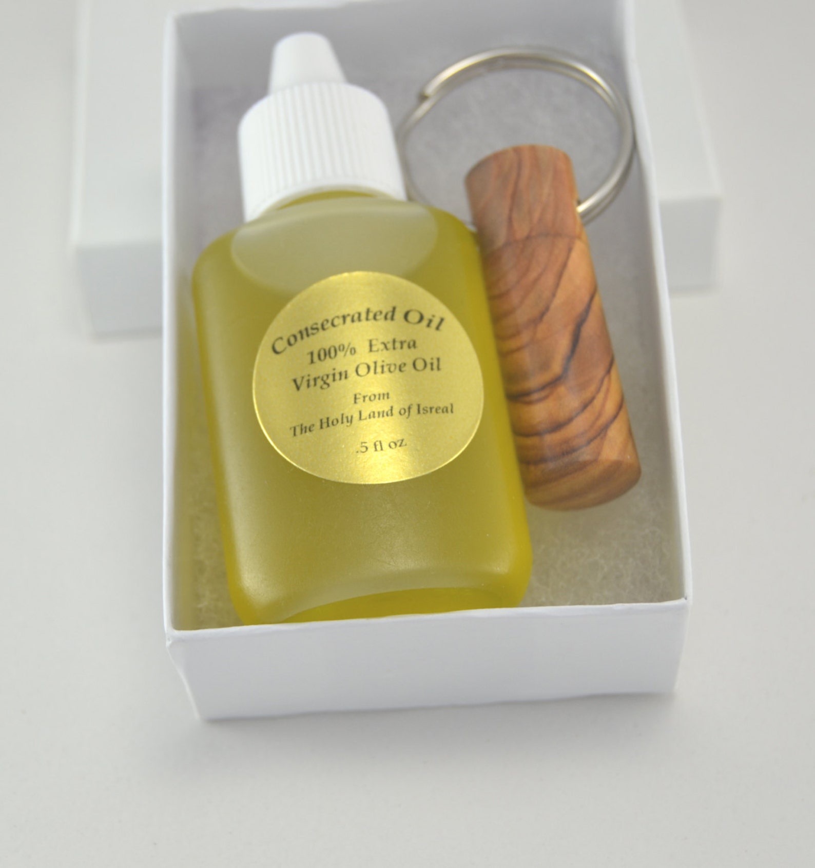 LDS Consecrated Oil Vial Made Out of Olive Wood From Bethlehem Israel ...
