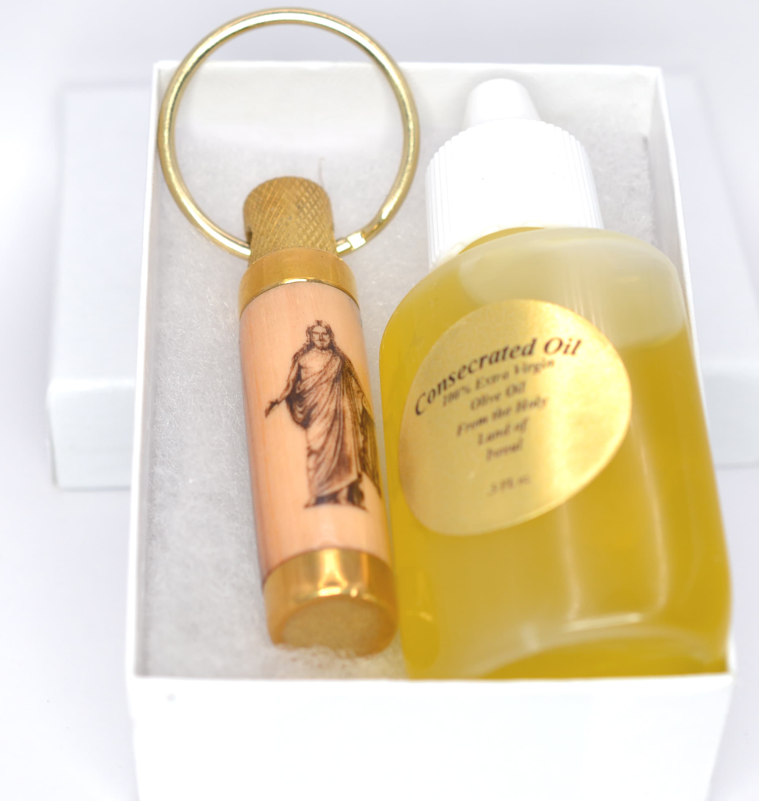 LDS Consecrated Oil Vial Jesus Christ Engraved on Olive Wood From ...