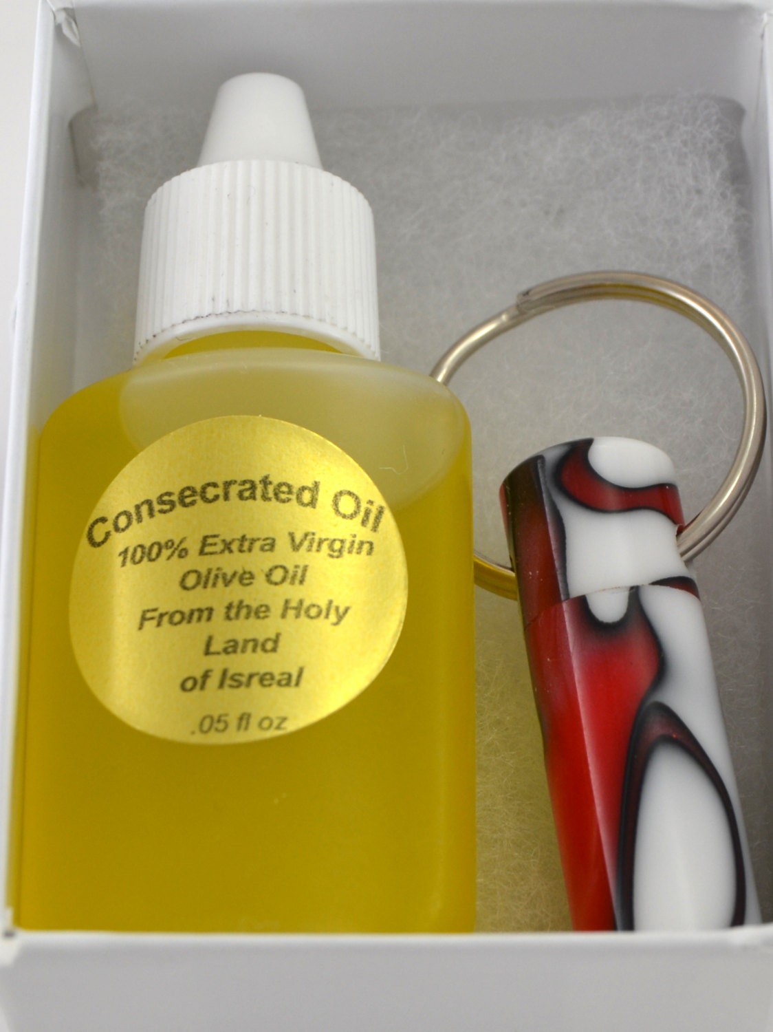 LDS Oil Vial Made Out of Red Black and White Swirl Acrylic - Etsy