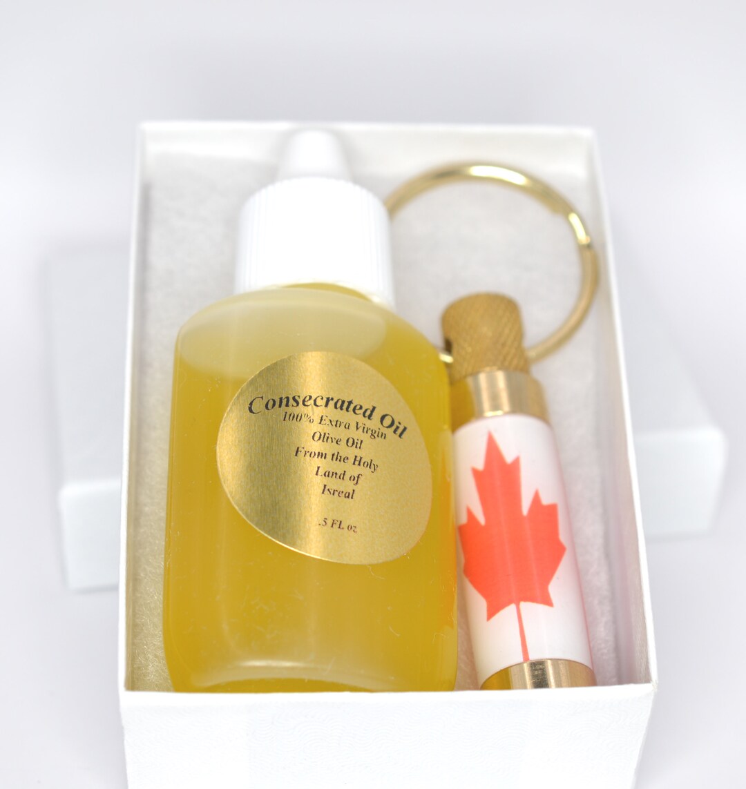 LDS Consecrated Oil Vial With the Flag of Canada Key Chain - Etsy
