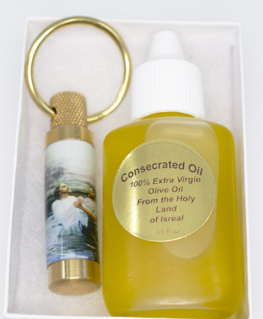LDS Consecrated Oil Vial With the Image of Jesus Christ Baptism - Etsy
