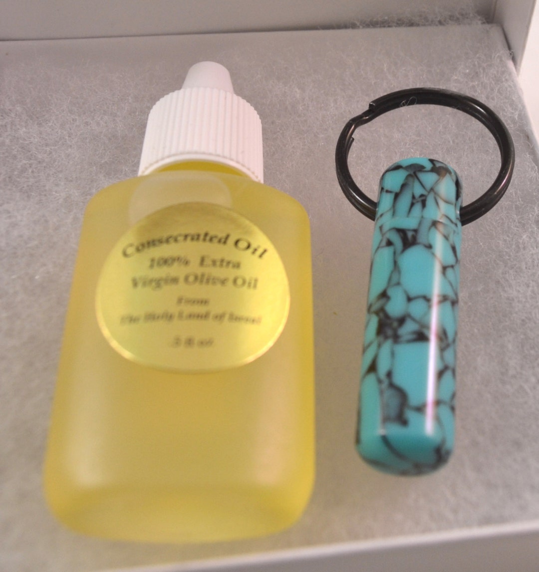 LDS Oil Vial Made Out of Turquoise and Black Acrylic - Etsy