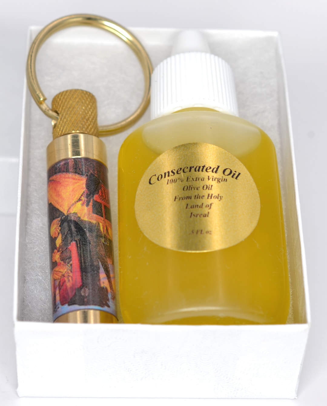 Consecrated Oil Vial With Washington in Prayer - Etsy