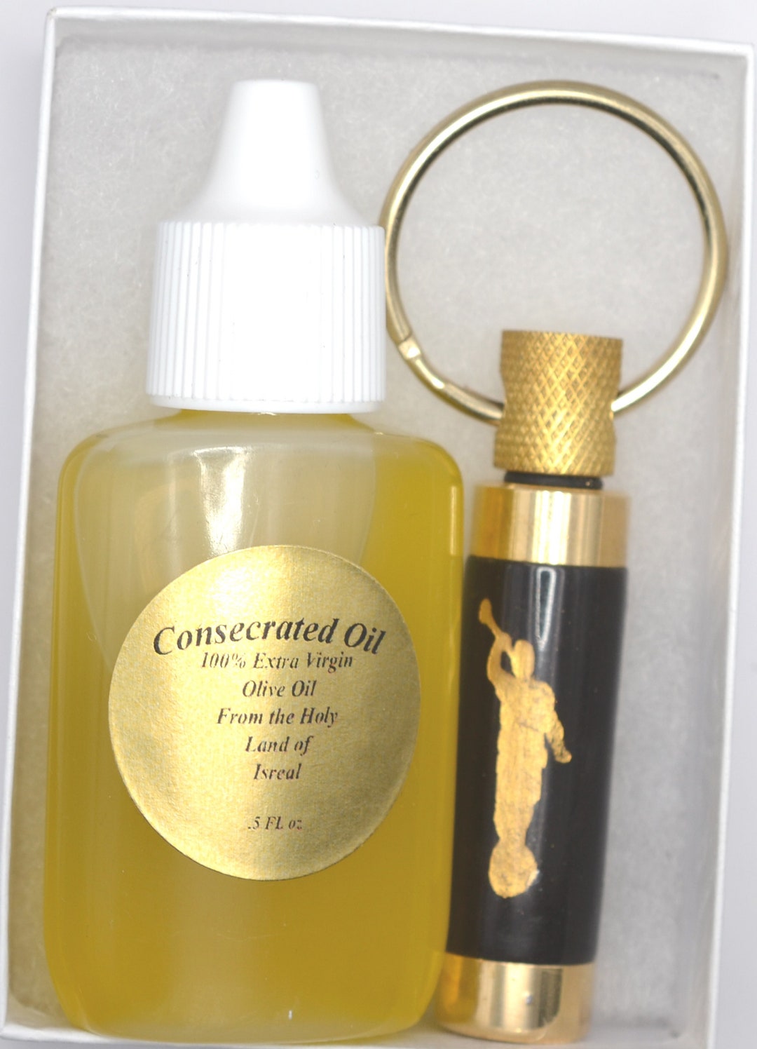 Premium LDS Consecrated Oil Vial Featuring an Engraving of Moroni on ...