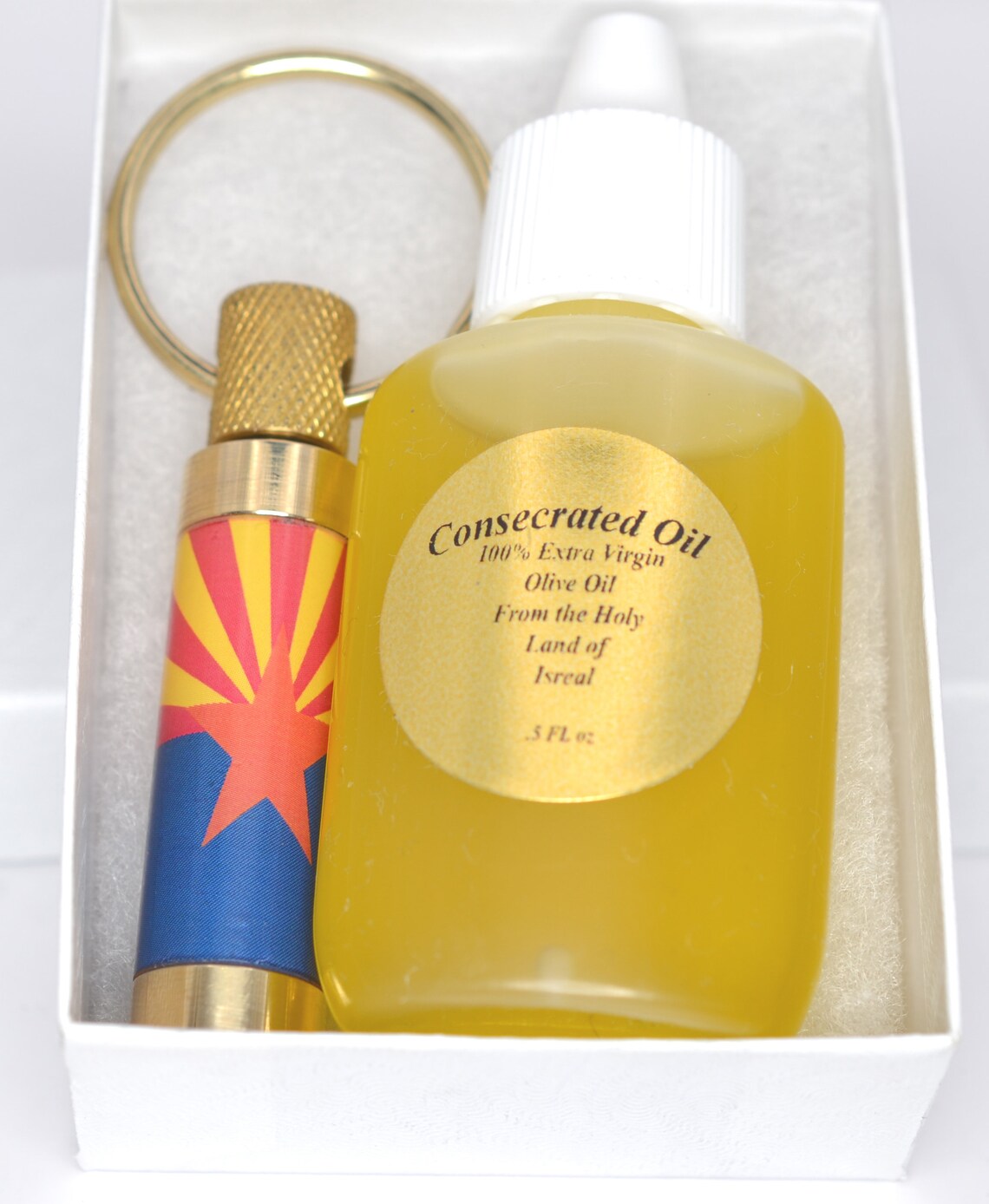LDS Consecrated Oil Vial With the Flag of Arizona Key Chain - Etsy