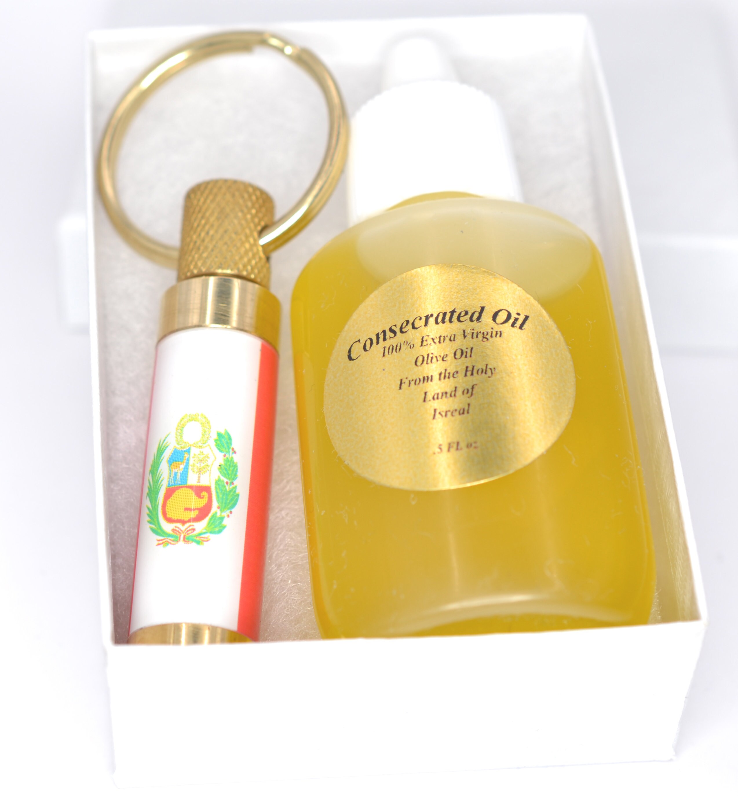 LDS Consecrated Oil Vial With the Peruvian Flag Key Chain - Etsy