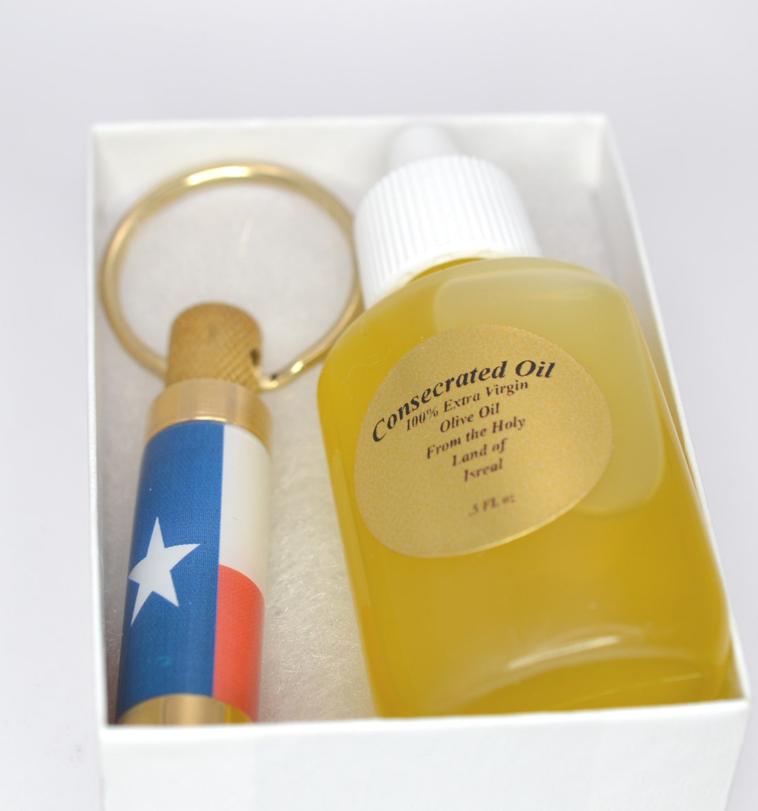 LDS Consecrated Oil Vial With the Flag of Texas Key Chain - Etsy