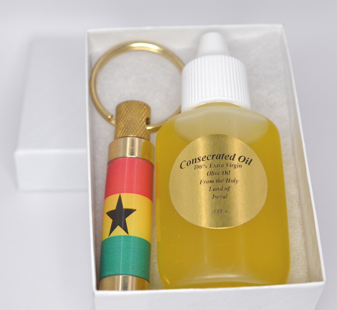 LDS Consecrated Oil Vial With the Ghana Flag Key Chain - Etsy