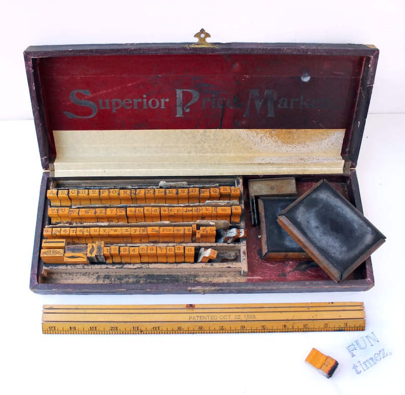 Signe supérieur Marker Set de 1920-30 - Etsy France