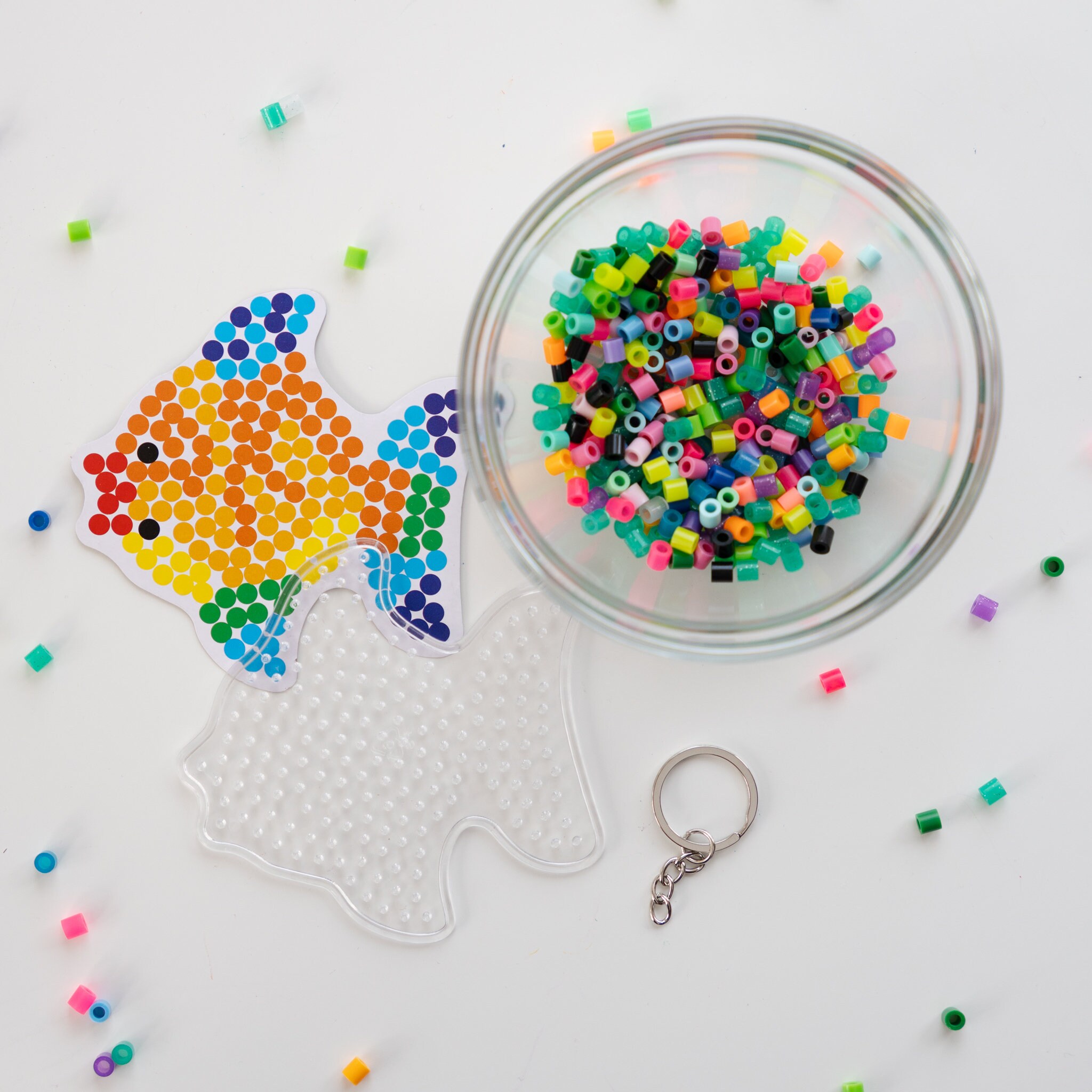 Perler Bead Kit Rainbow Beads Kid Craft Birthday Party Favor Easy Craft ...