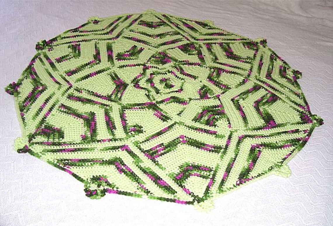 The Green Star Throw - Etsy