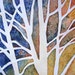 Trees in Contrast - Watercolor Painting - Etsy