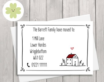 Change of address cards | Etsy