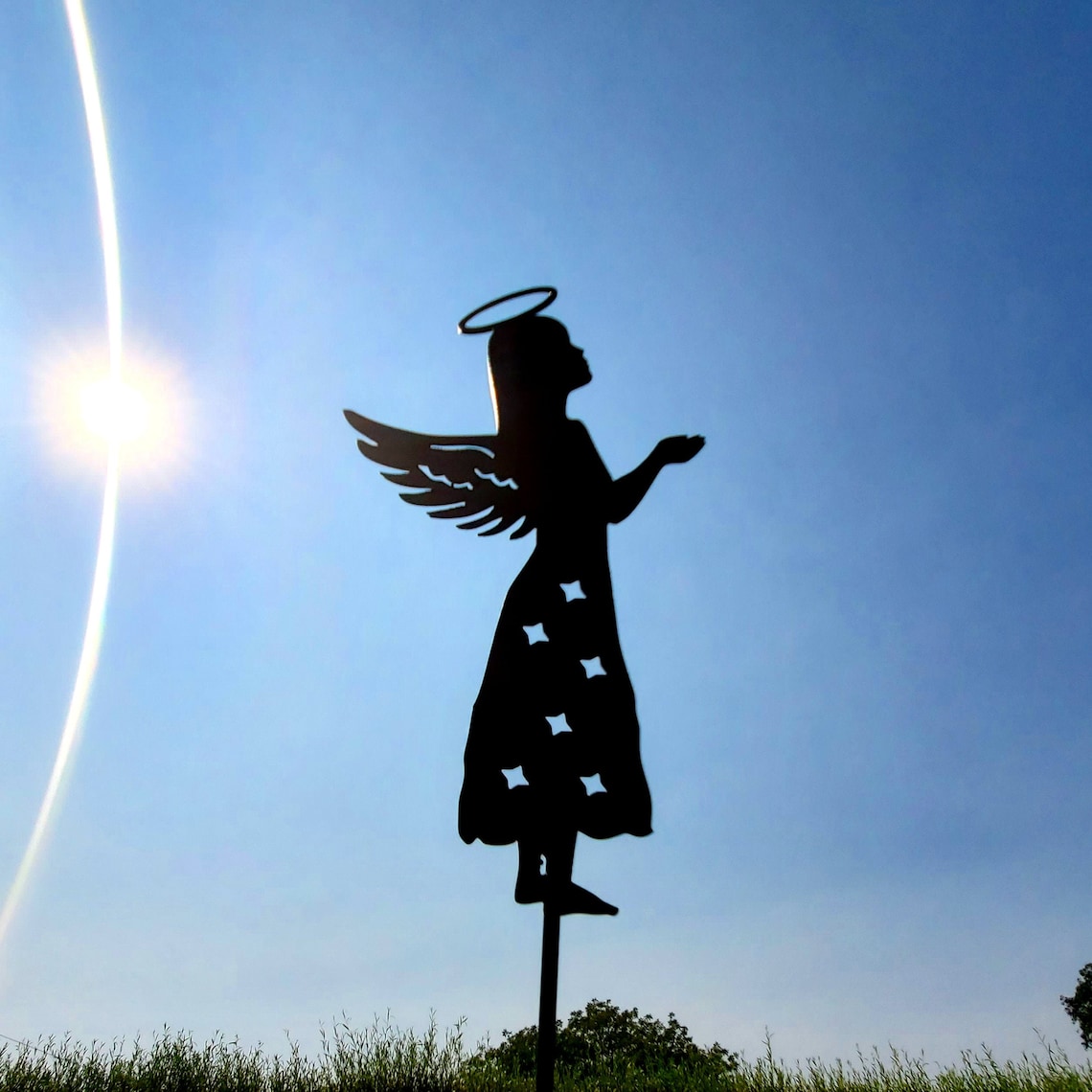 Metal Angel Garden Yard Stake Angel Gift Garden Angel Art - Etsy