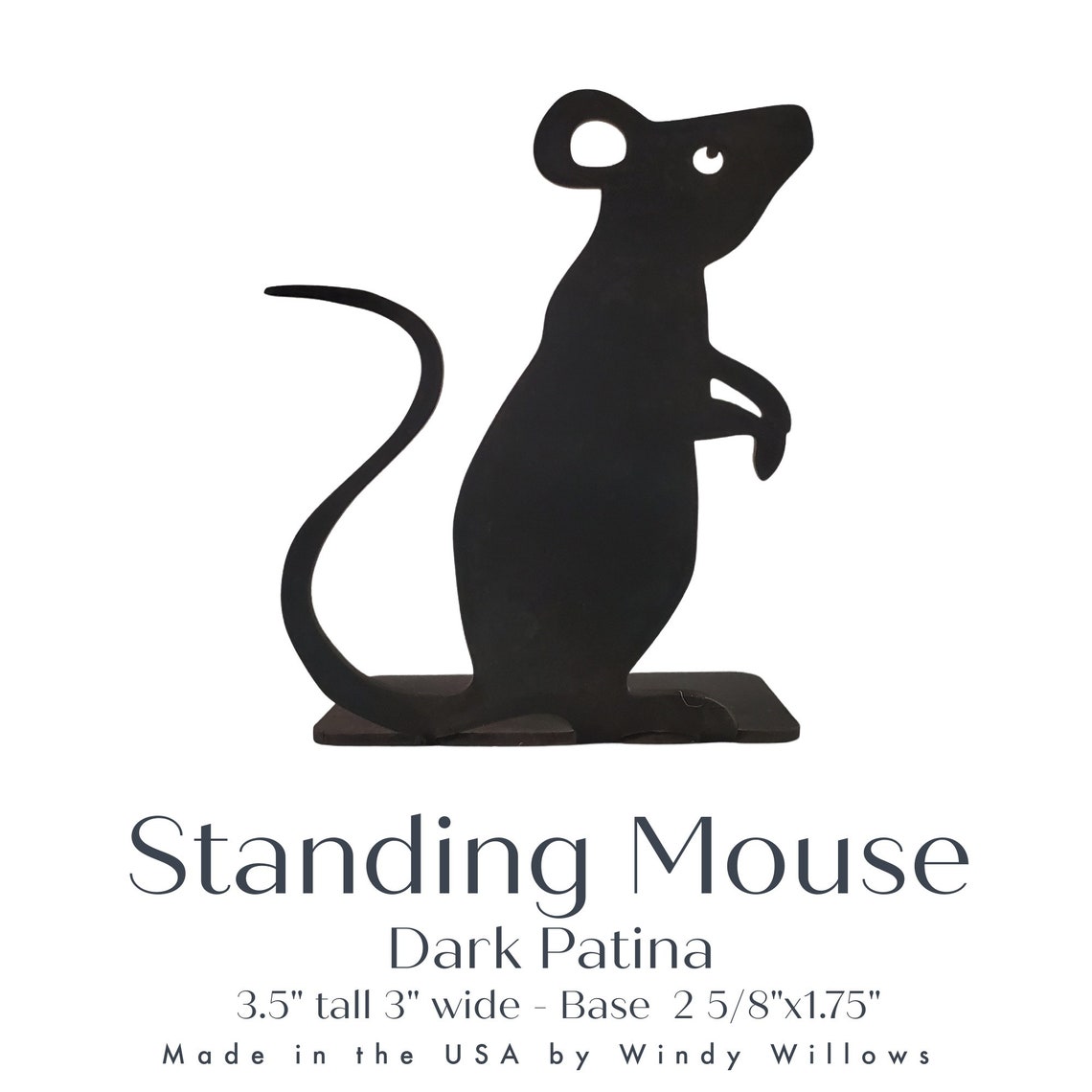 Metal Mice Fence Topper / Tiny Mouse Garden Gift / Rusty Mice - Etsy