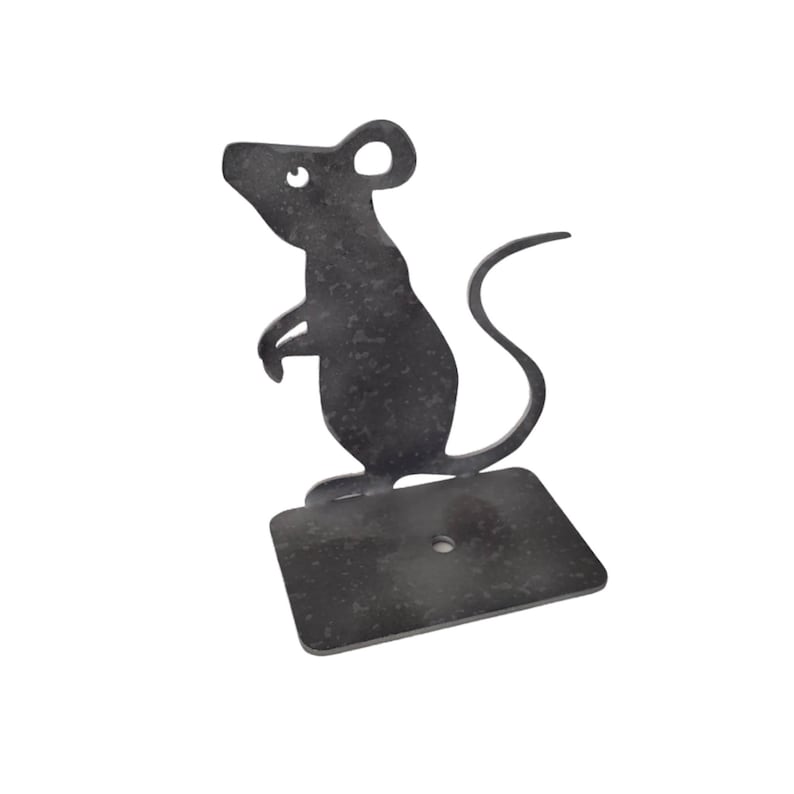 Metal Mice Fence Topper / Tiny Mouse Garden Gift / Rusty Mice - Etsy