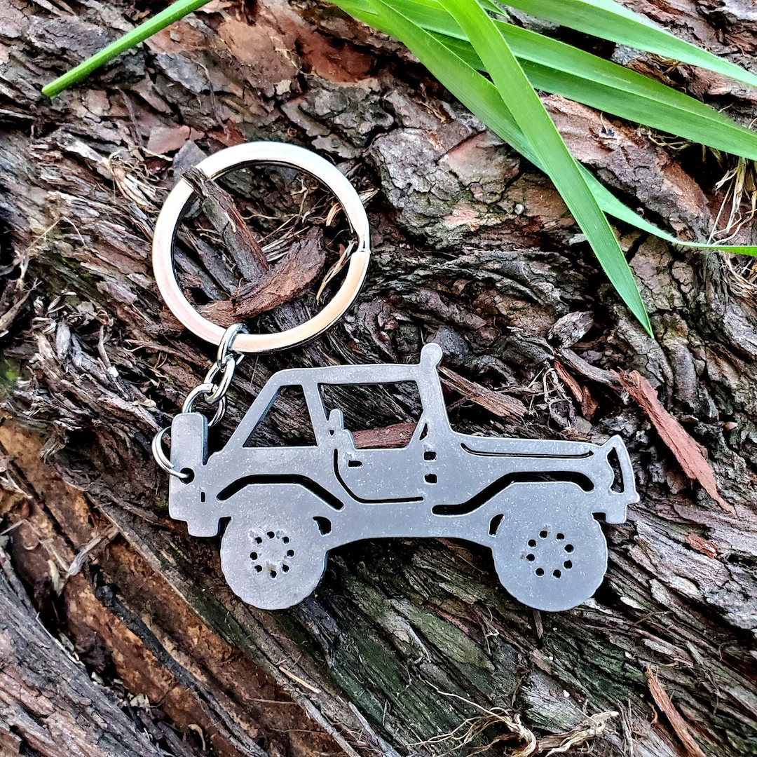 Rugged 4x4 Offroad Stainless Steel Keychain | Gift for TJ Off-road ...