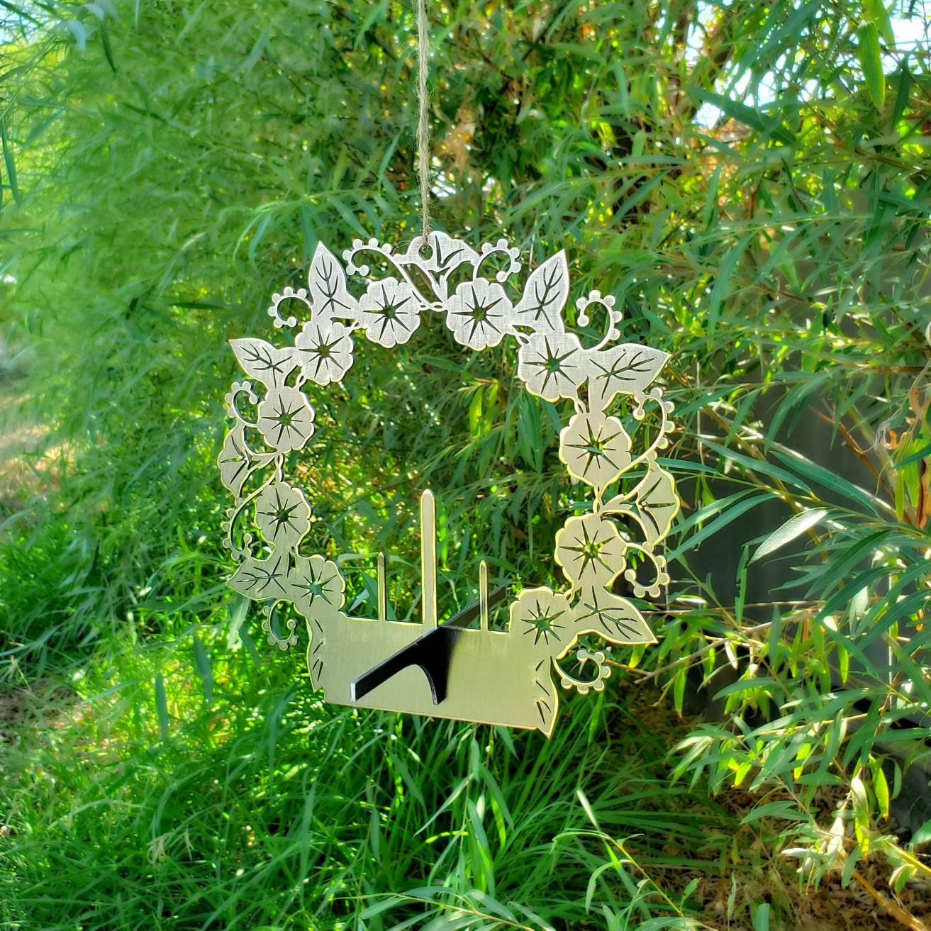 Fresh Fruit Birdfeeder | 8" Raw Steel | Butterfly Pollinator Feeder ...