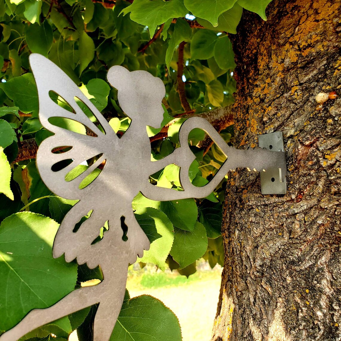 Metal Fairy Garden Yard Art Fairy Gift Garden Fairy Art - Etsy