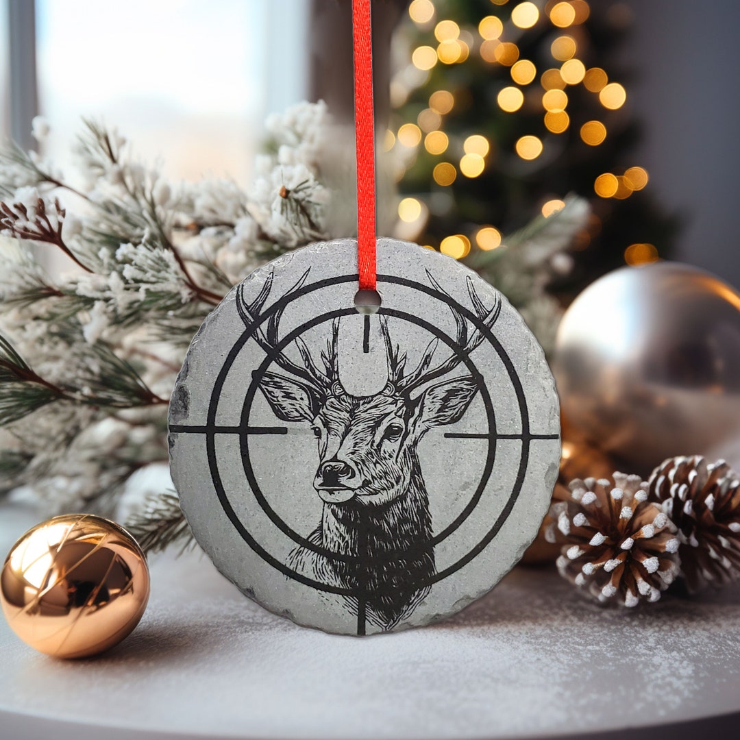 Deer Hunting Ornament | 3" First Buck Sportsman Ornament | Personalized ...