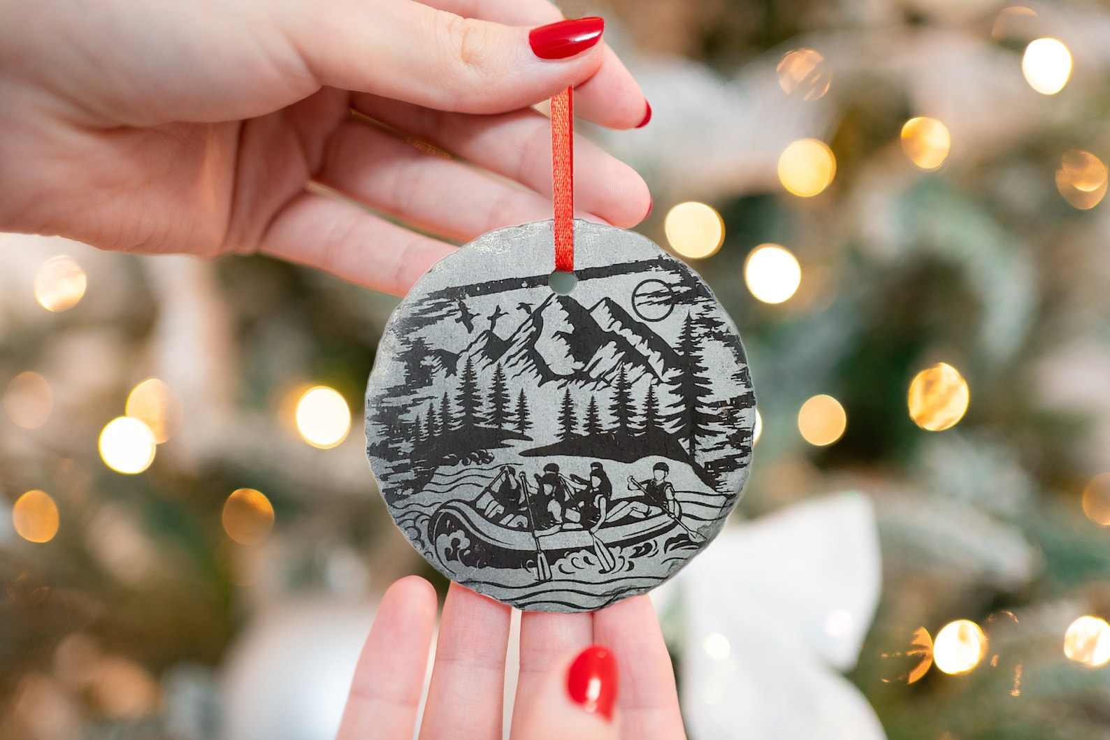 Whitewater River Rafting Ornament 3 Raft Adventure Ornament ...