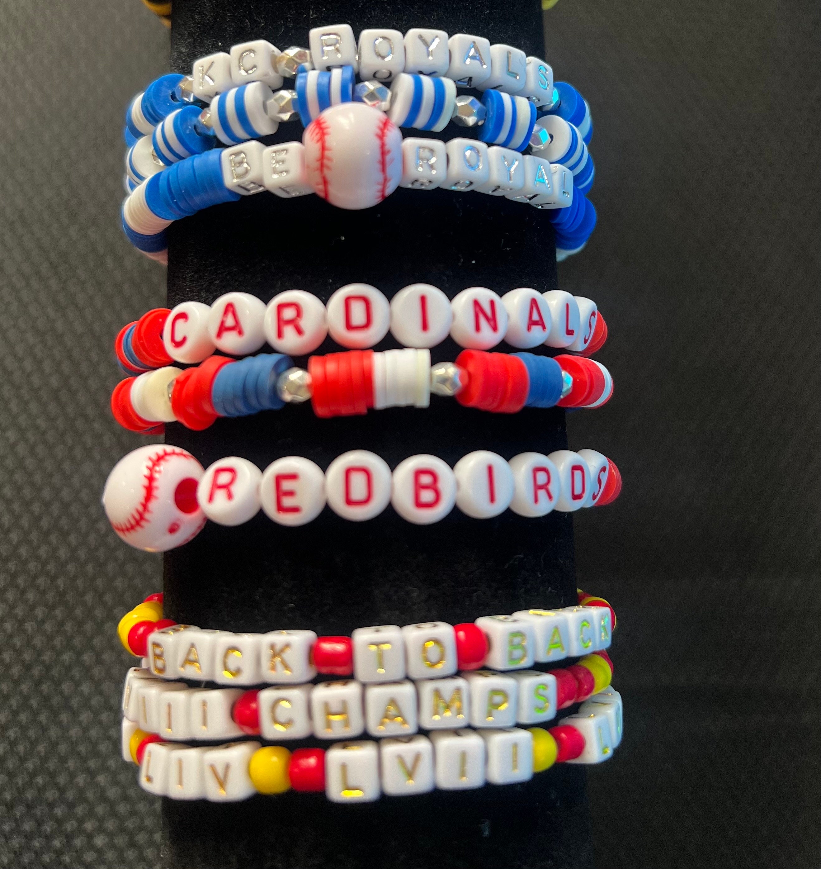 Custom Beaded Bracelets All Professional, College or High School Sports ...