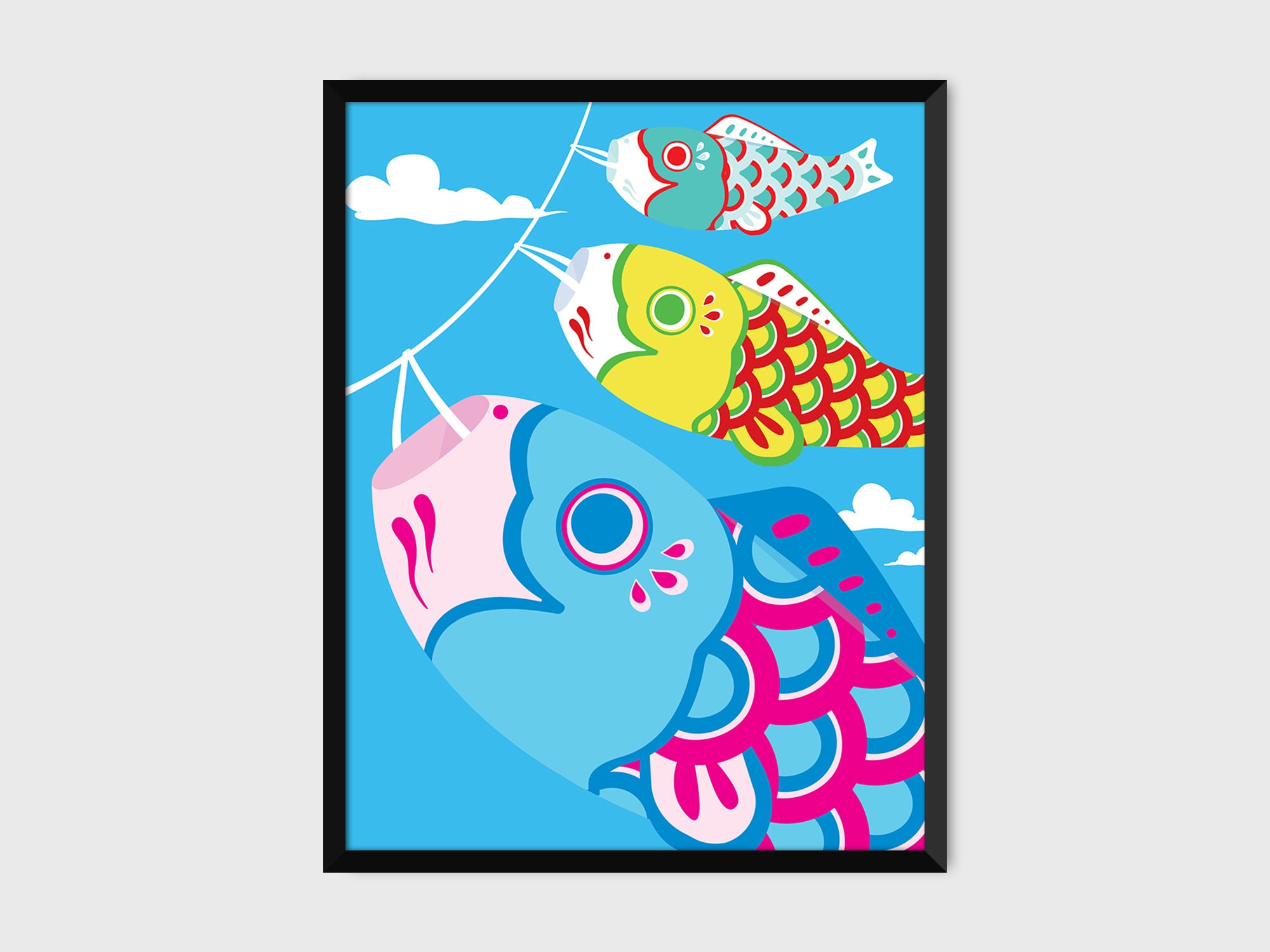 Koinobori Carp Streamers Japanese Childrens Day Print Pop Art ...