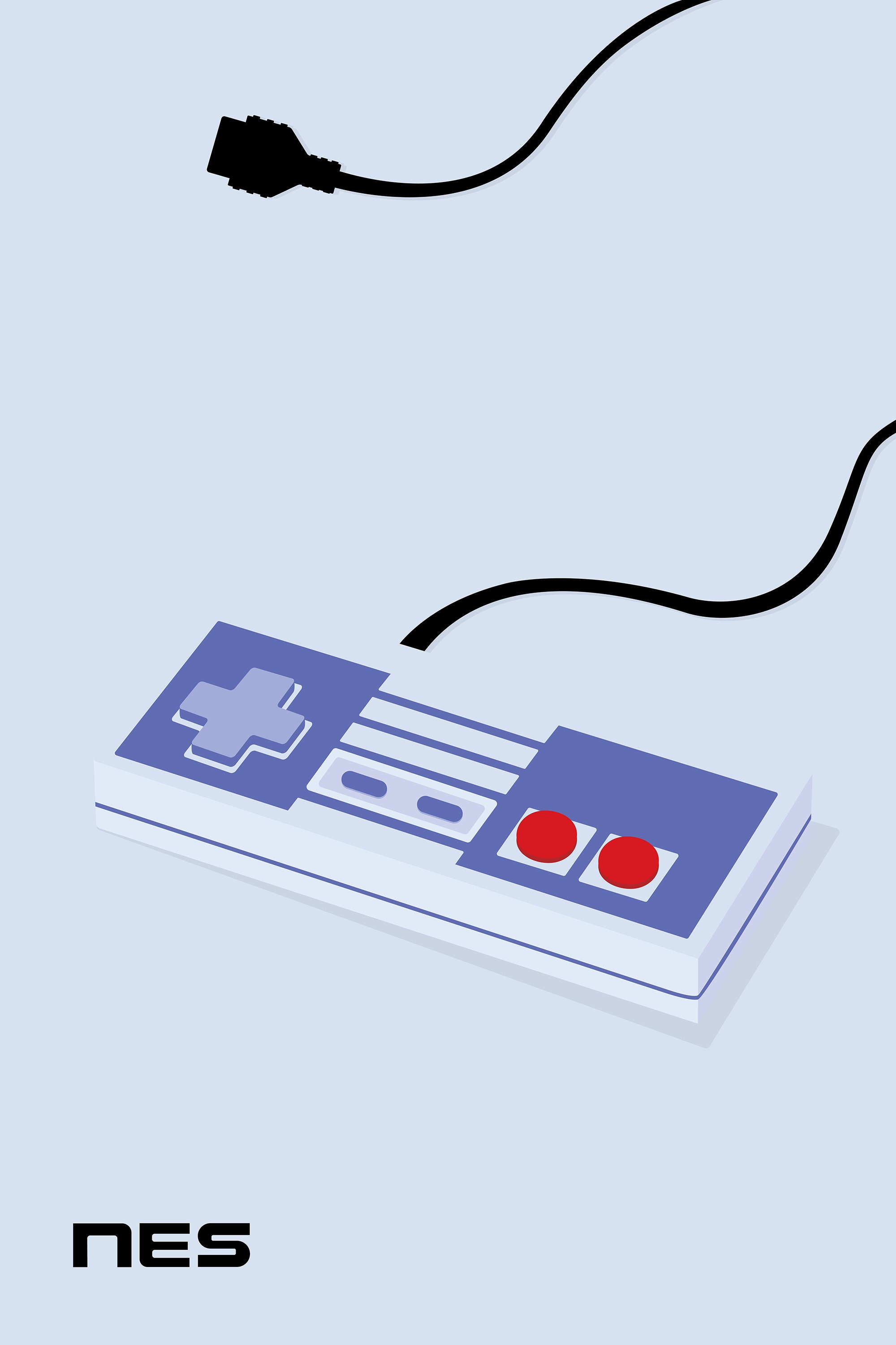 Japanese NES Gaming Controller Print Pop Art Illustration - Etsy