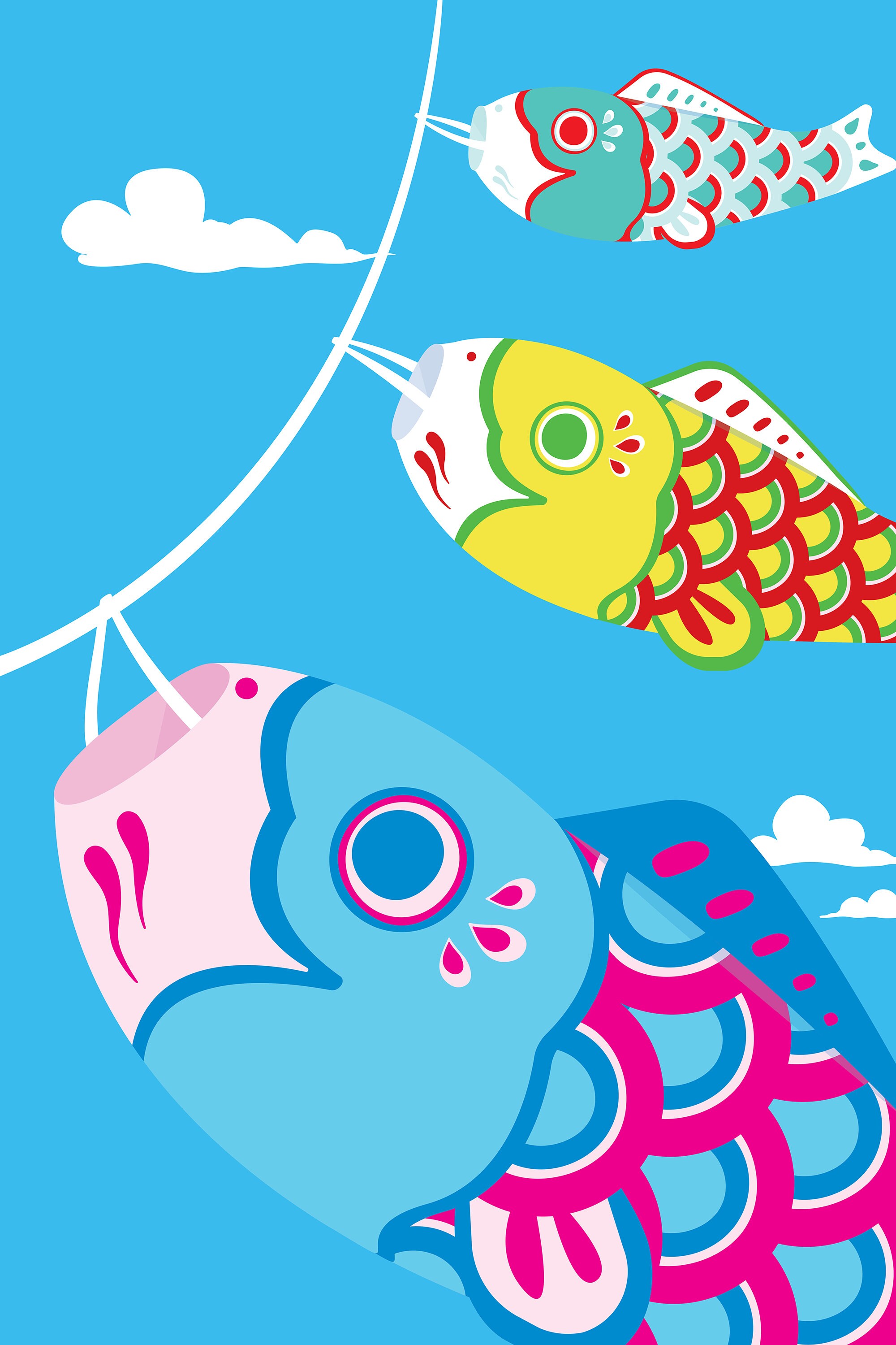 Koinobori Carp Streamers Japanese Childrens Day Print Pop Art ...