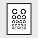 Japanese Eye Chart Print Pop Art Landolt C Vision Test Poster white - Etsy