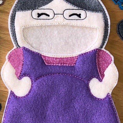 Old Lady Who Swallowed a Fly Puppets Lady Plus 5 or 11 Finger - Etsy