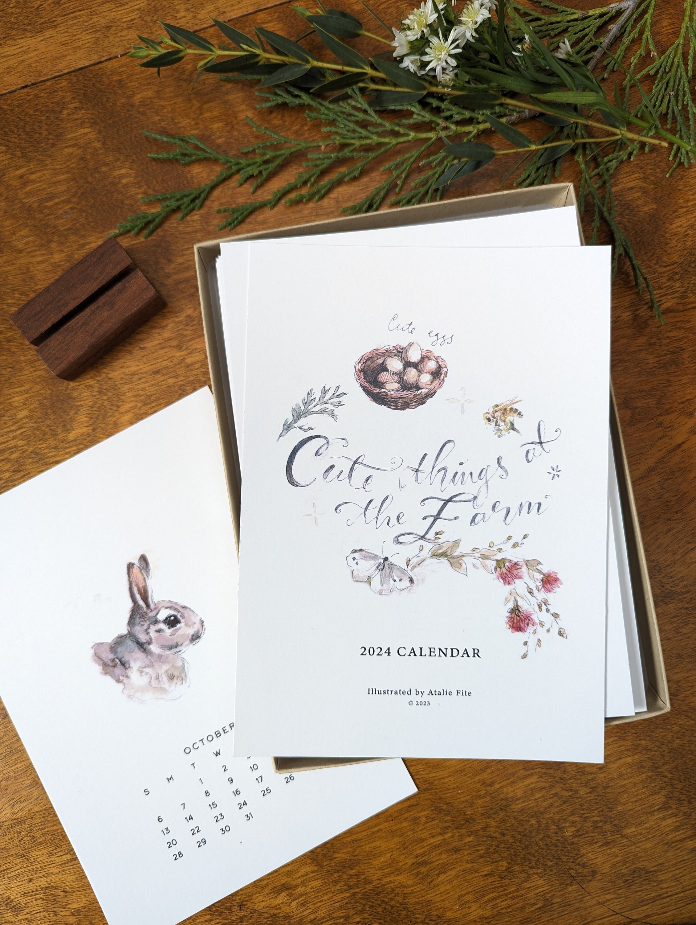 Now Available -2024 Calendar: "cute Things at the Farm" Boxed Set - Etsy