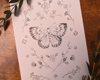 Butterfly Print - Etsy