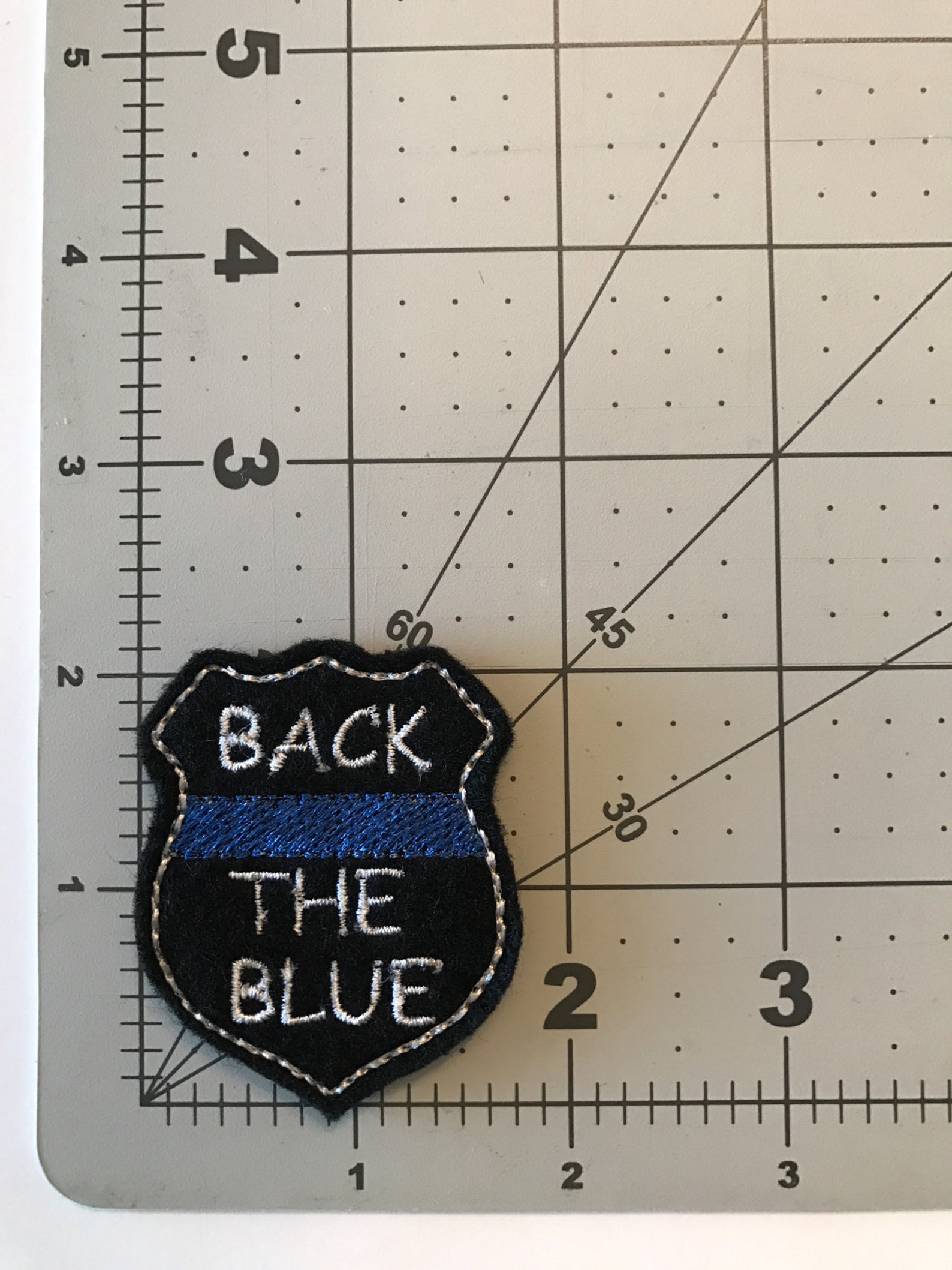 POLICE BADGE Back the Blue Shield. Felties for Hair Clips - Etsy