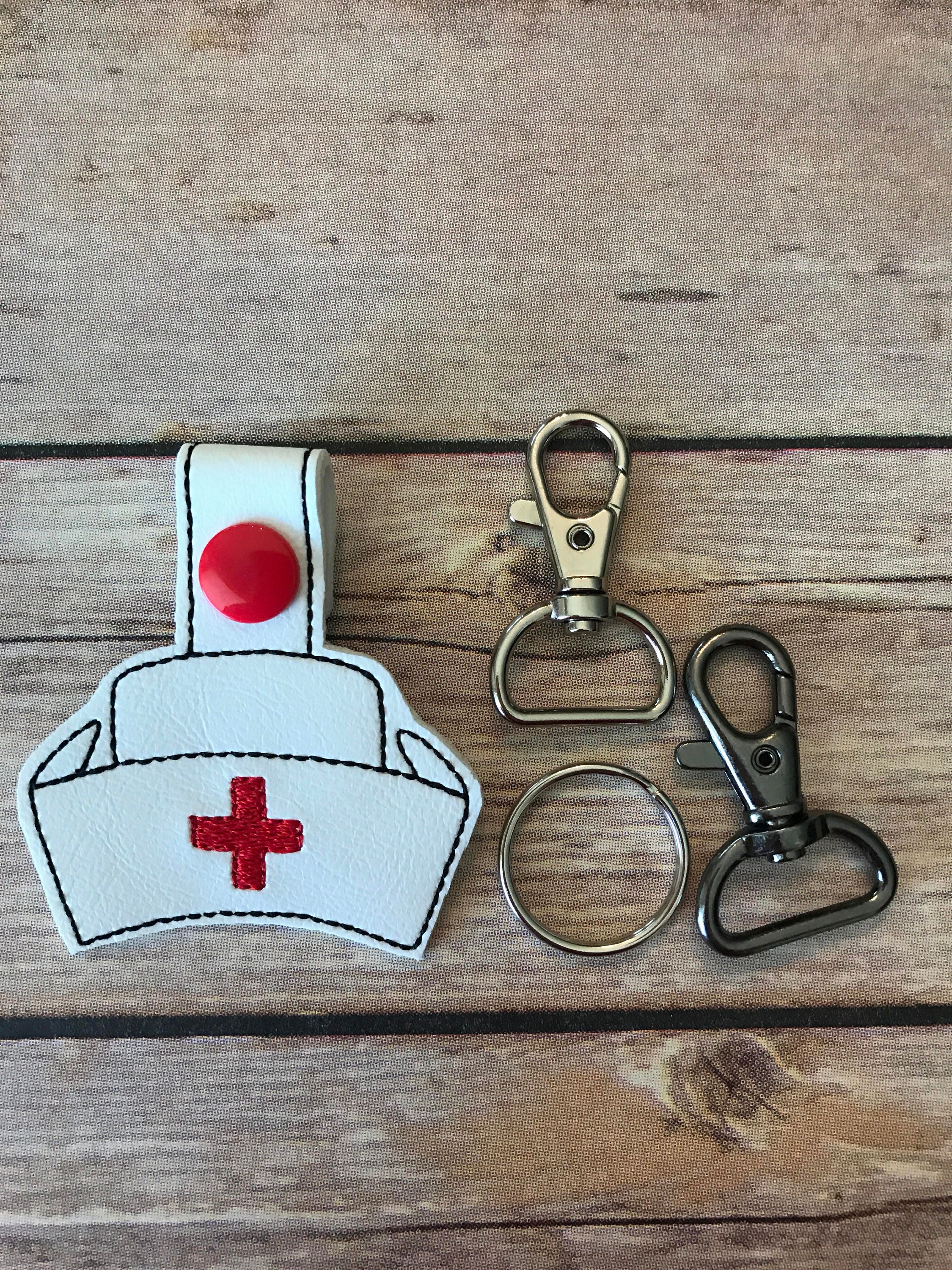 NURSE KEY FOB. Nurse Hat Snap Tab. Nurse Key Fob. Nurse Hat - Etsy