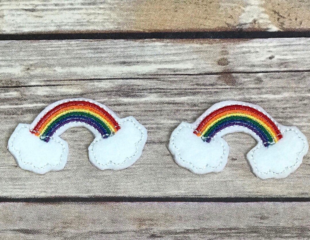 FULL RAINBOW FELTIES Rainbow Feltie. Felties for Hair Bows, Cards ...