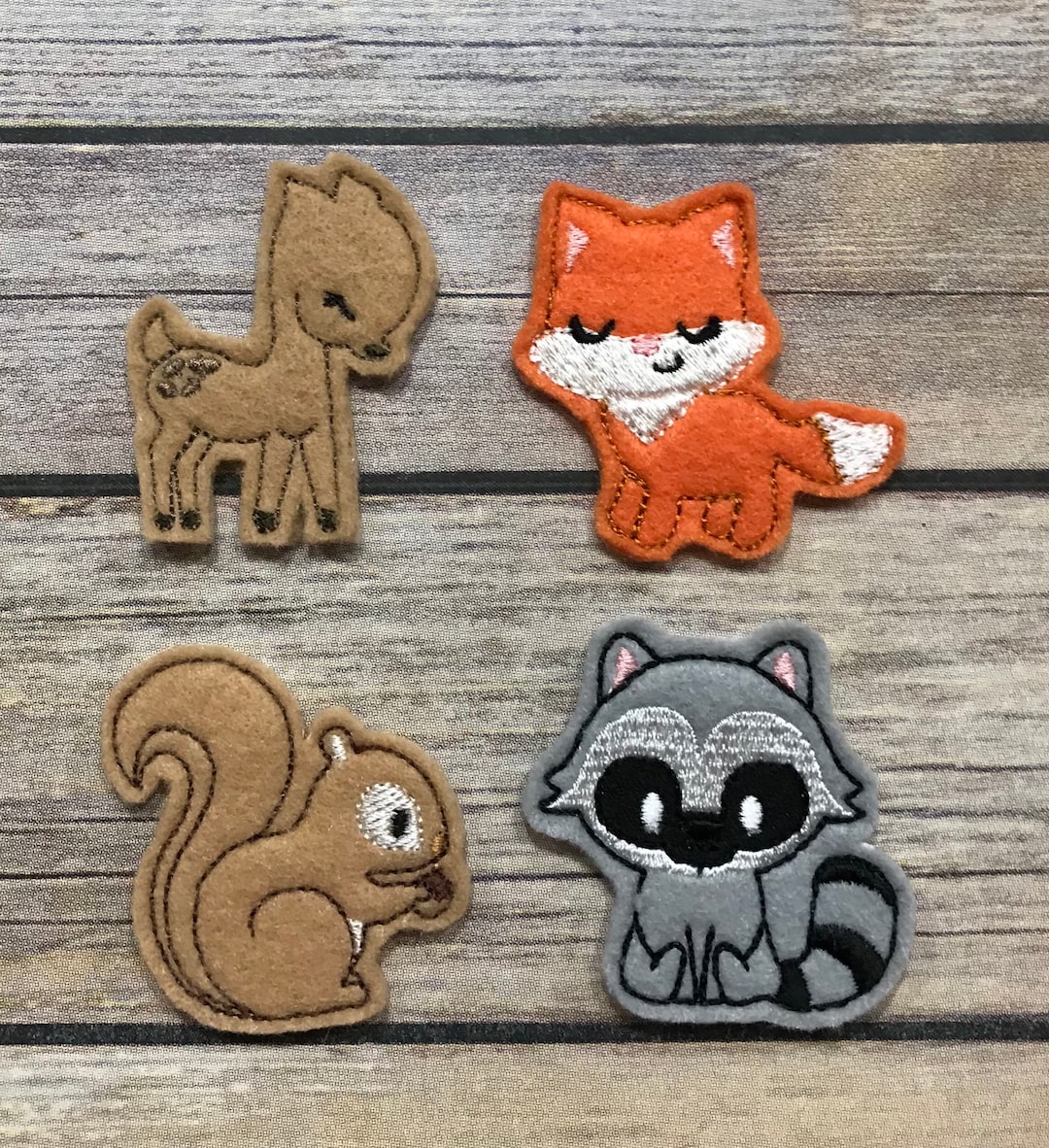 WOODLAND ANIMAL FELTIES! Forest Friends. Hair Bows. Cards. Scrap ...