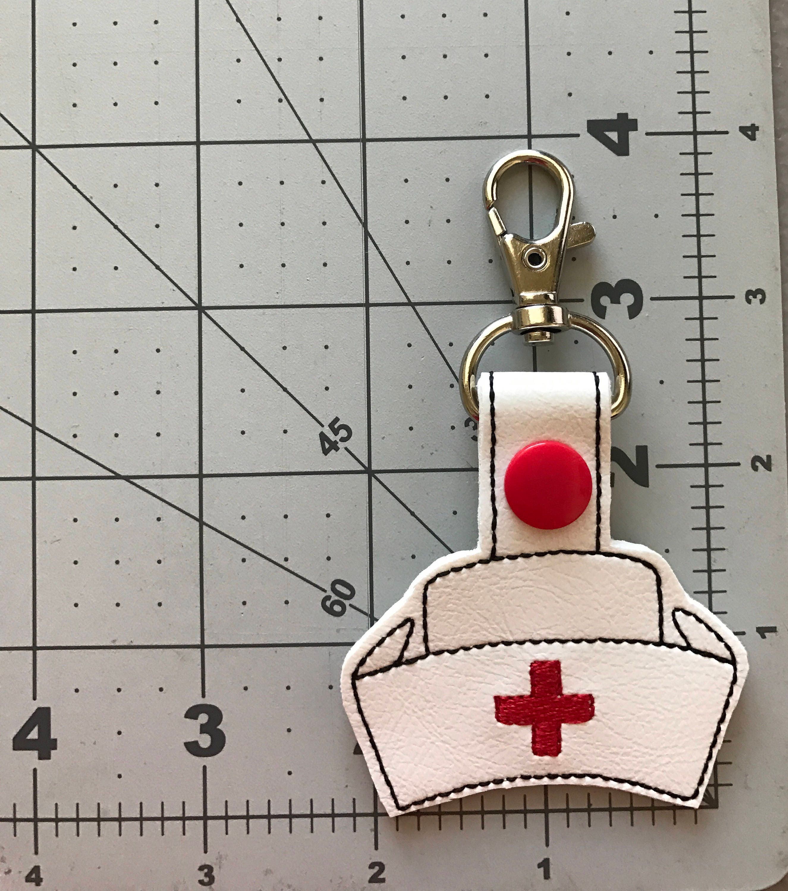 NURSE KEY FOB. Nurse Hat Snap Tab. Nurse Key Fob. Nurse Hat Key Chain ...