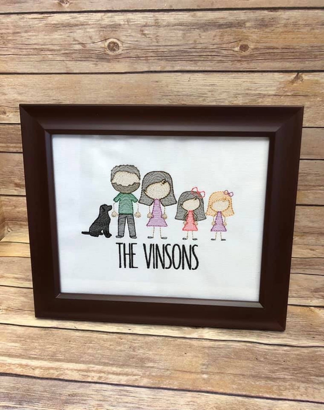 EMBROIDERED FAMILY PHOTOS! Personalized Family. Holiday Gift ...