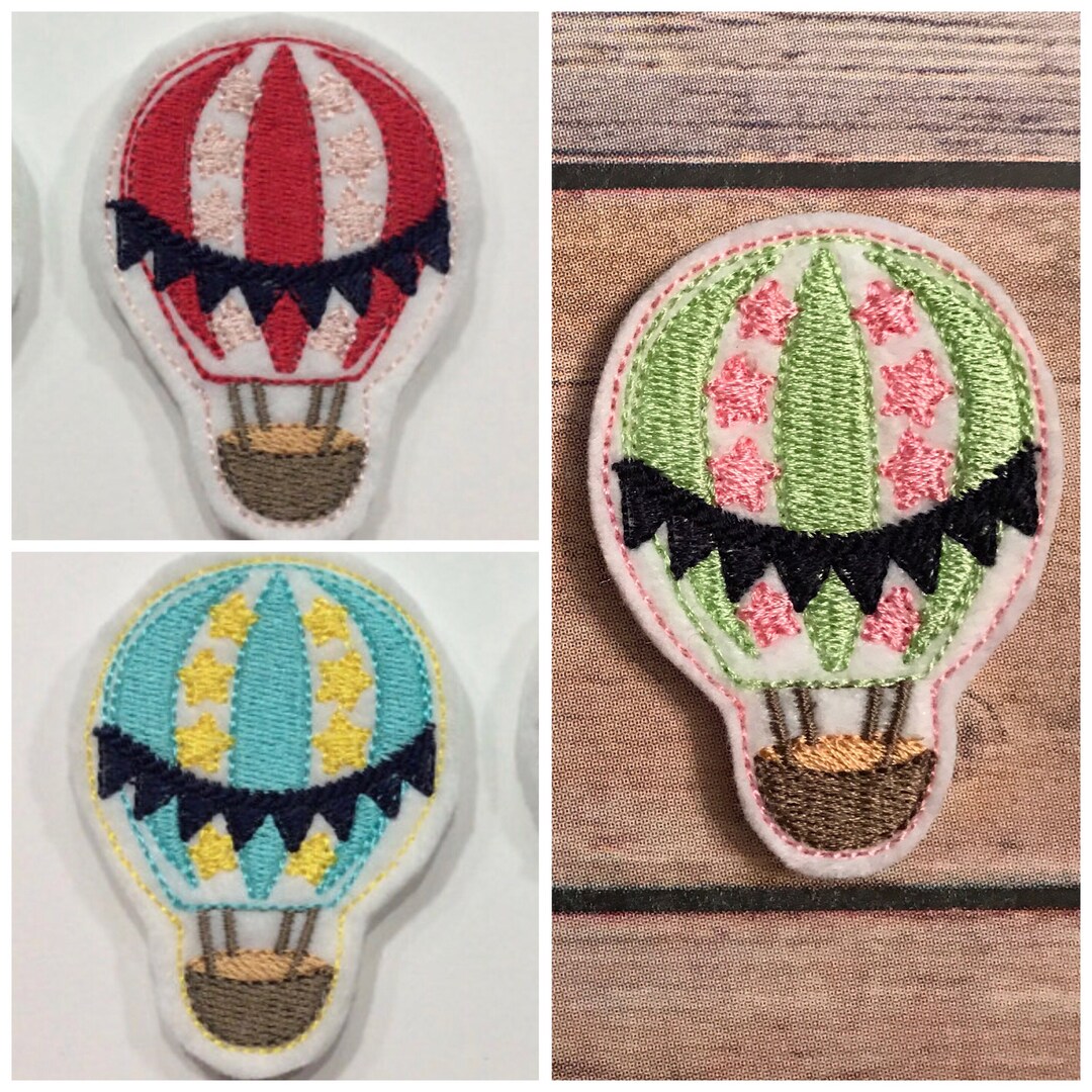 HOT AIR BALLOON Felties! Hot Air Balloons. Felties for Hair Bows. Scrap ...
