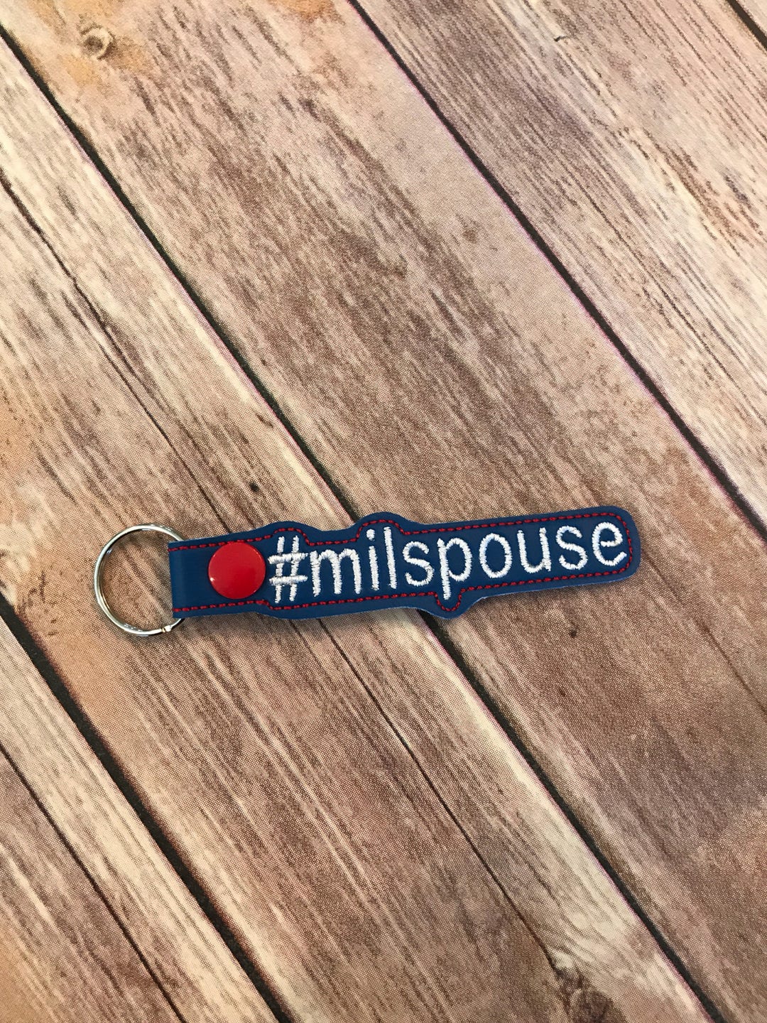 MILITARY SPOUSE Key Fob. Military Spouse Snap Tab. milspouse Key Fob ...