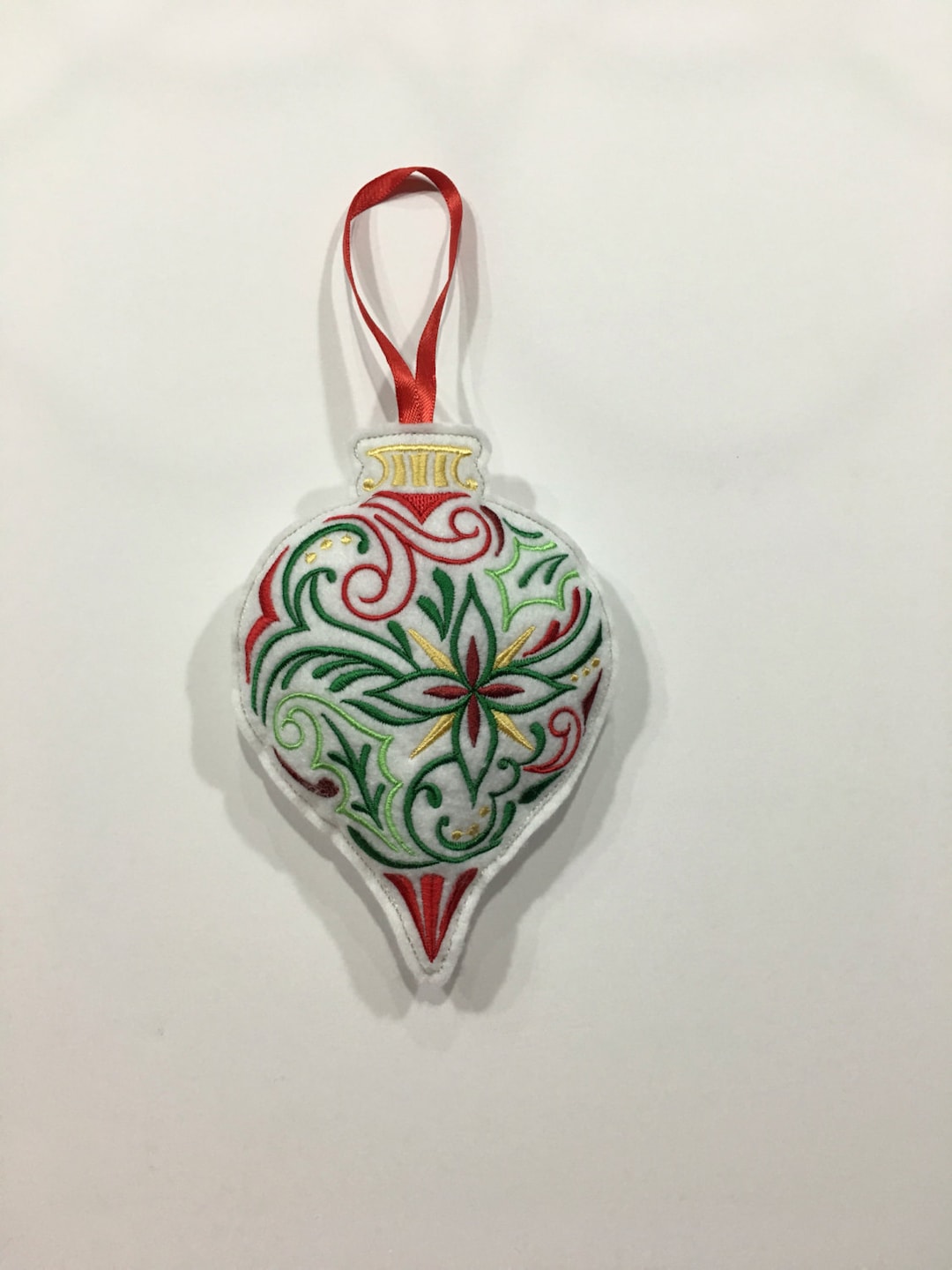 CHRISTMAS BULB ORNAMENT Holiday Bulb. Elegant Bulb. Seasonal Ornament ...