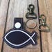 ICHTHYS KEY FOB. Jesus Fish Snap Tab Christian Key Fob. Jesus - Etsy