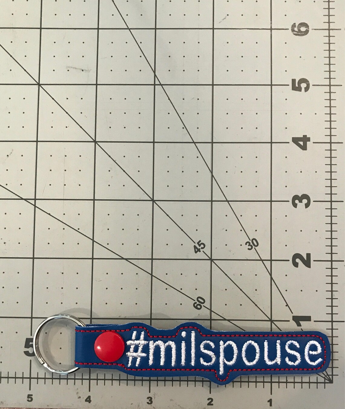 MILITARY SPOUSE Key Fob. Military Spouse Snap Tab. milspouse | Etsy