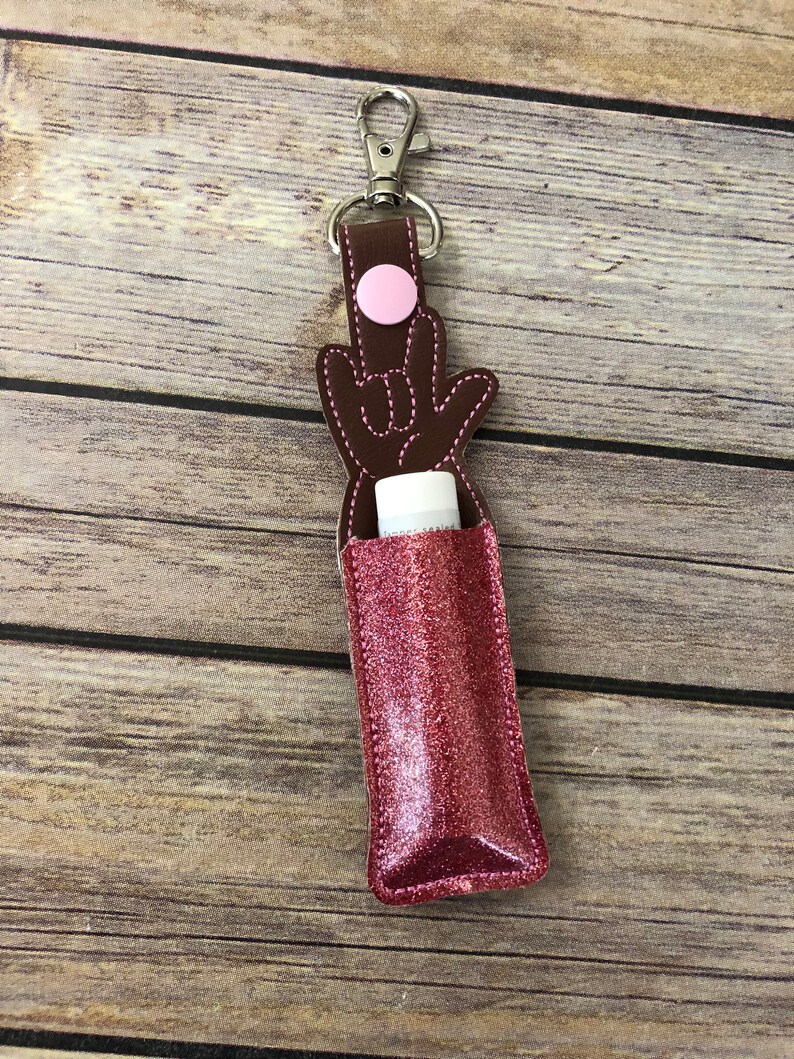 ASL LIP BALM Holder. I Love You Lip Balm Holder. I Love You Sign ...