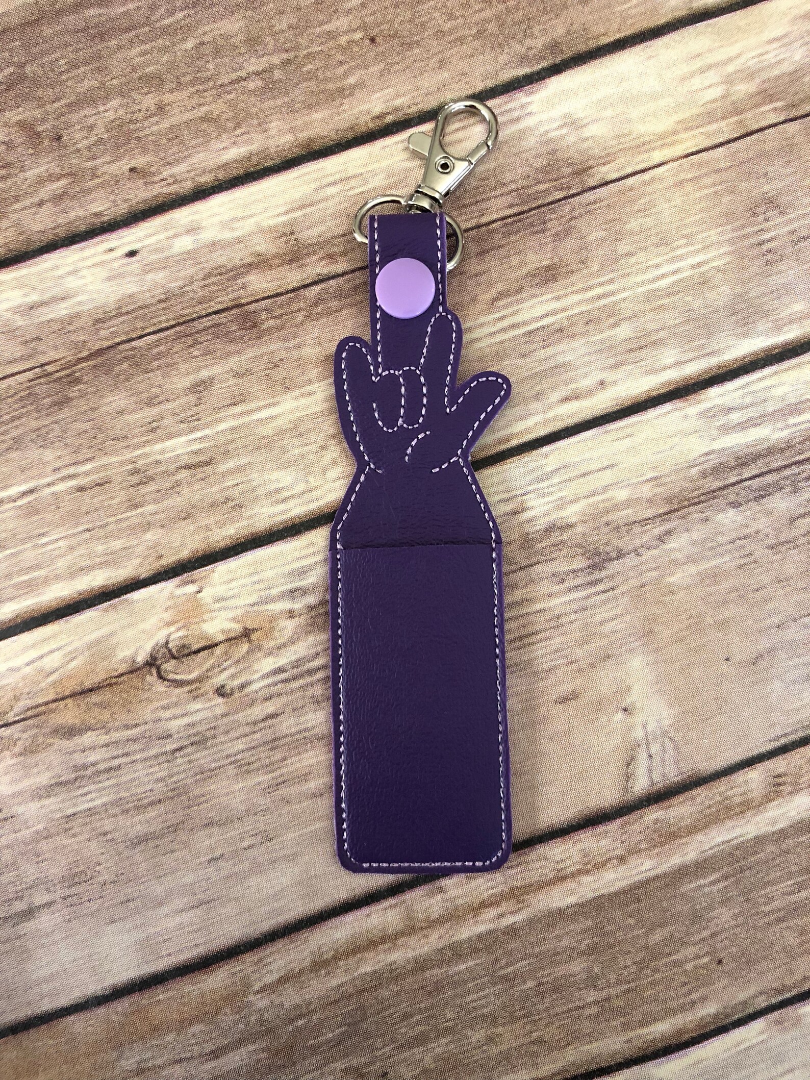 ASL LIP BALM Holder. I Love You Lip Balm Holder. I Love You Sign ...