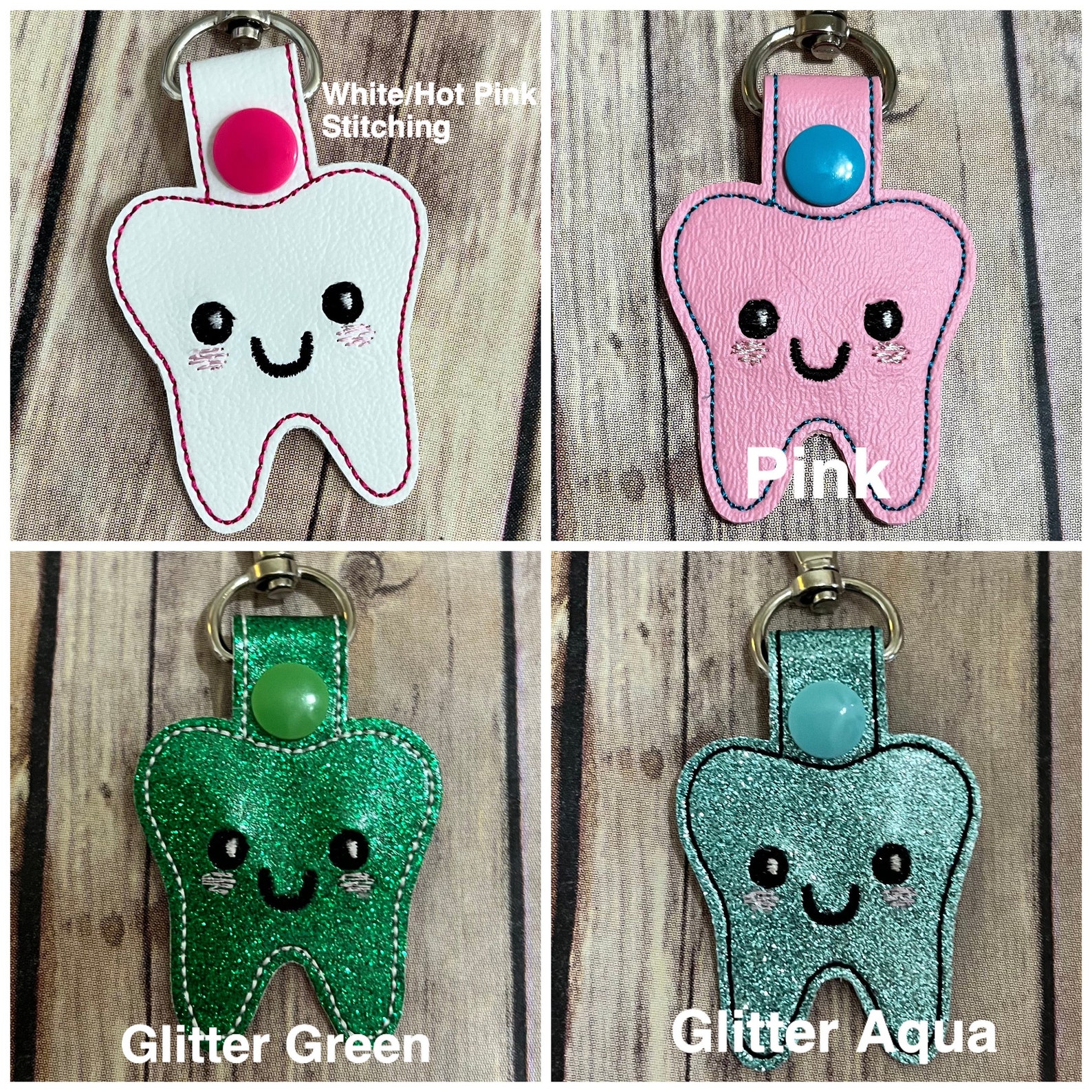 TOOTH KEY FOB. Tooth Snap Tab. Dental Key Fob. Dental Love. - Etsy