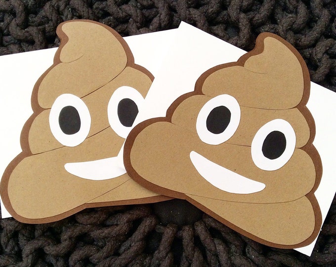 Poop Emoji Greeting Card, Ready for Any Occasion. Birthday. Anniversary ...